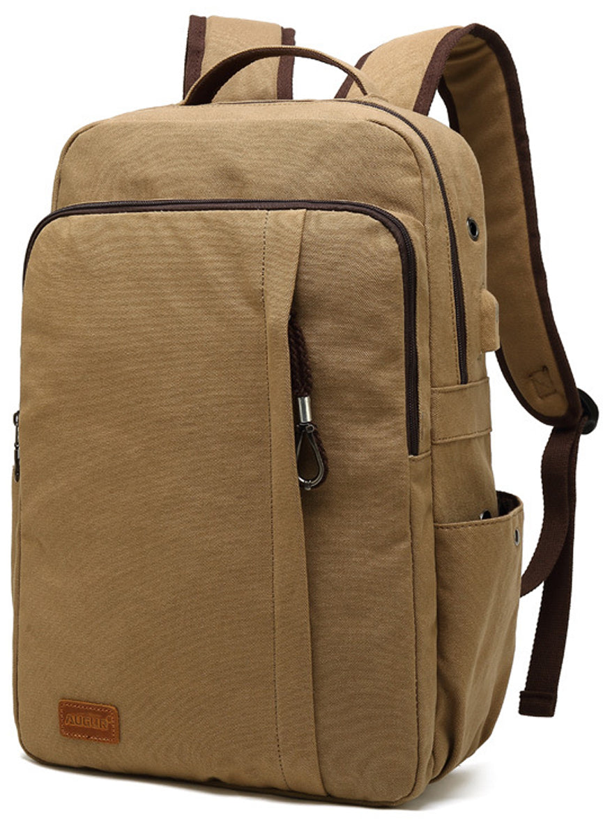 Large Canvas Backpack With Usb Charging