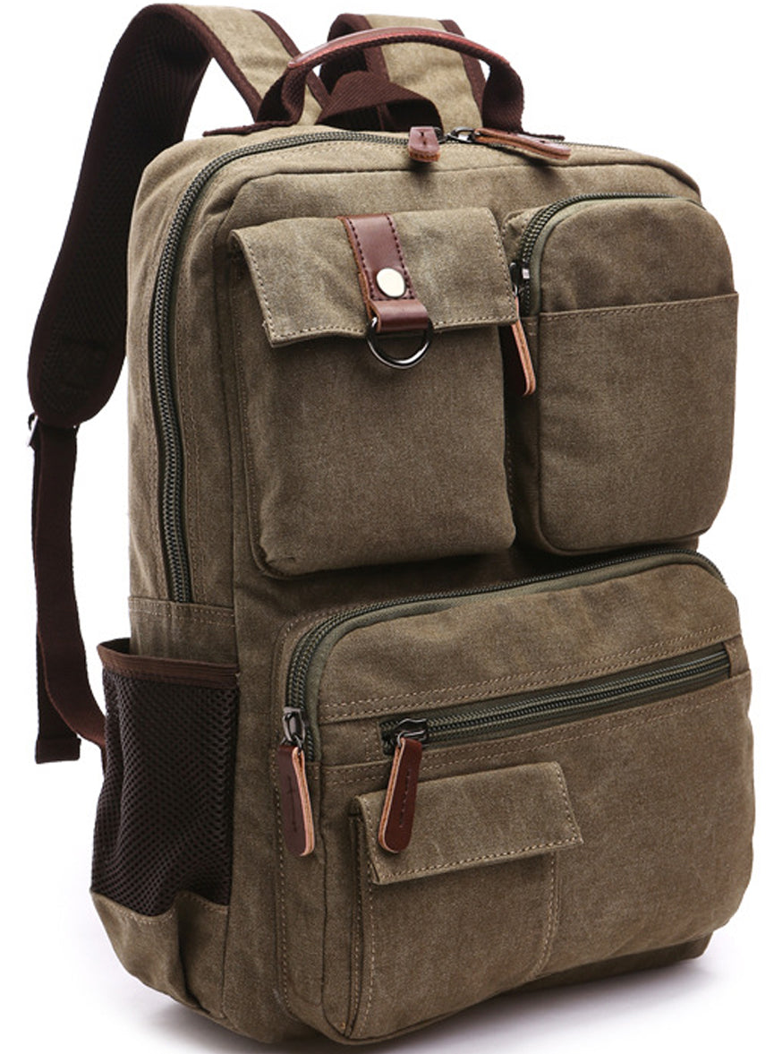 19inch Large Canvas Laptop Backpack